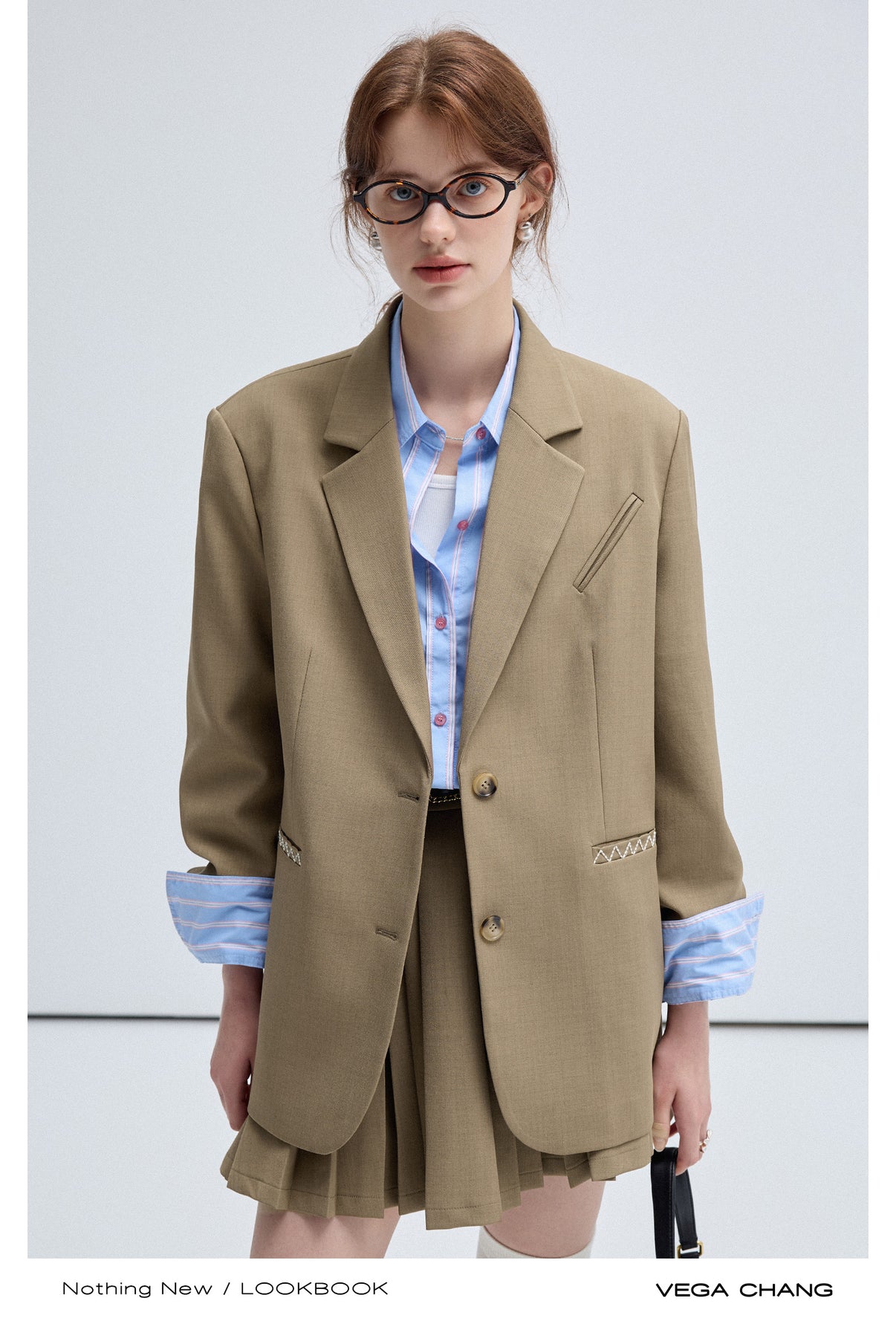 Classic Modern Blazer With Diagonal Chest Pocket – MILL MINORITY