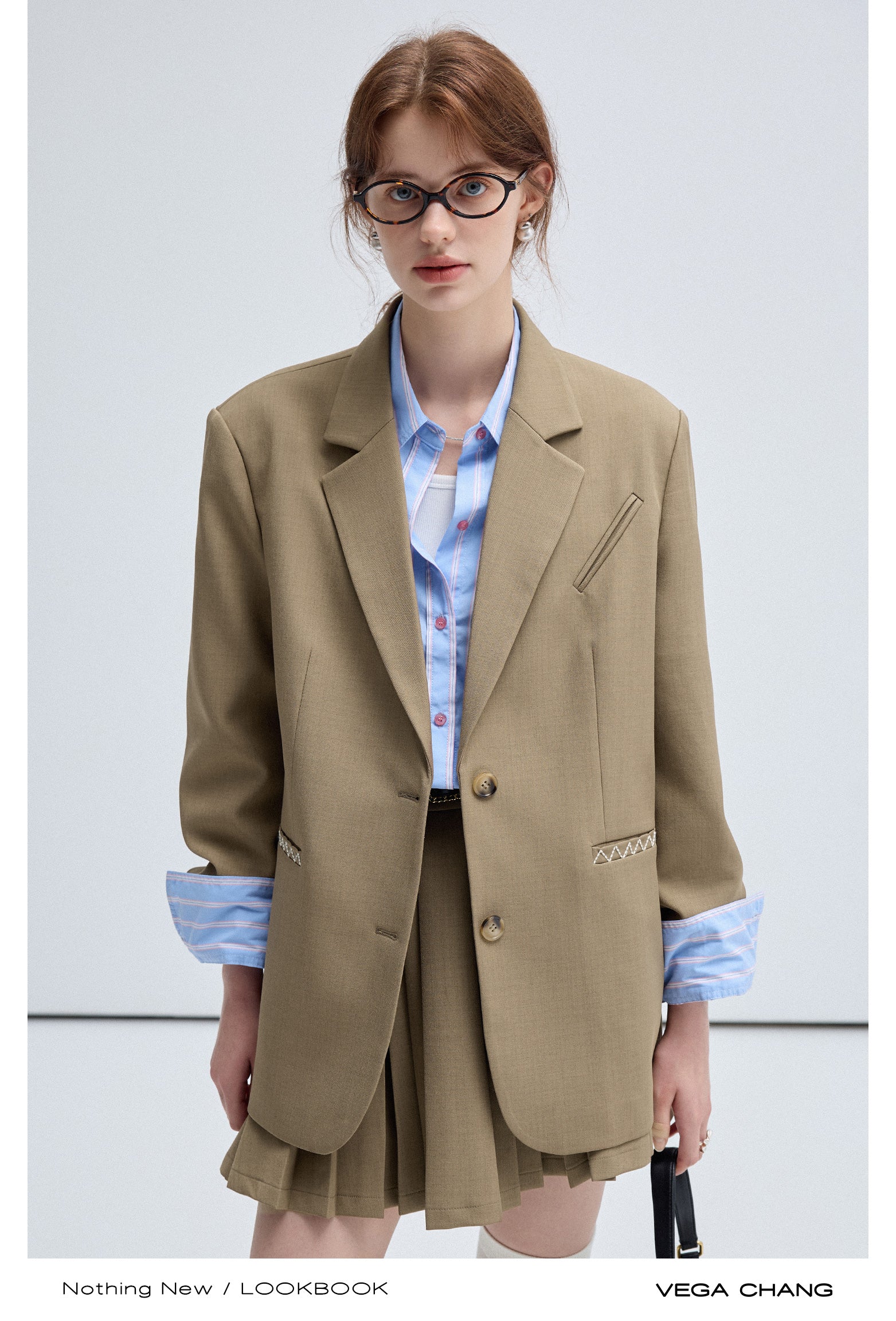 Classic Modern Blazer With Diagonal Chest Pocket – MILL MINORITY