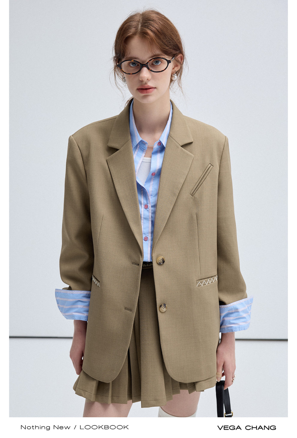 Classic Modern Blazer With Diagonal Chest Pocket – MILL MINORITY